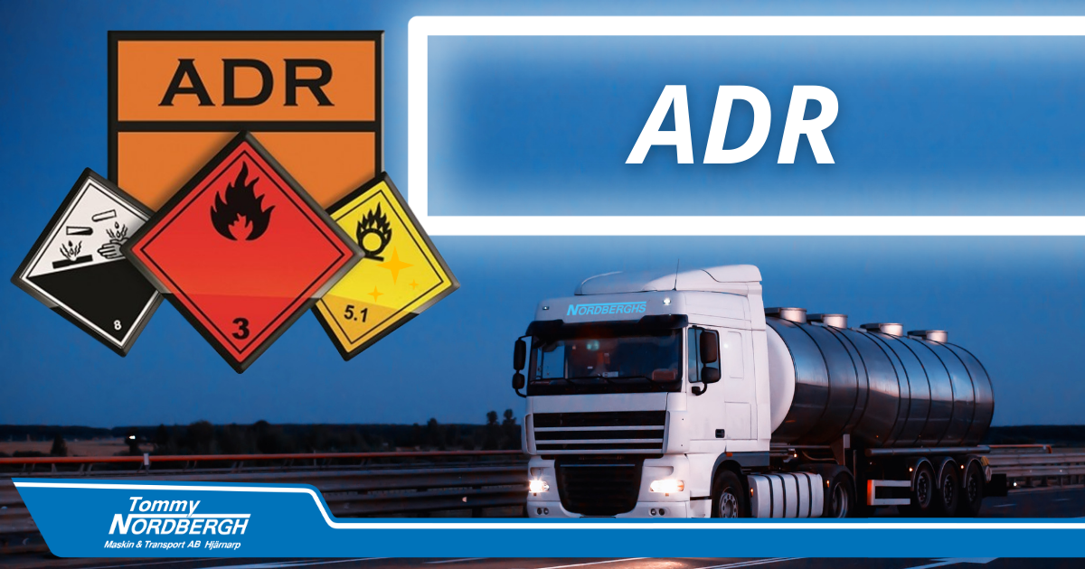 ADR-grund, -tank, -rep | Tommy Nordbergh Maskin & Transport AB